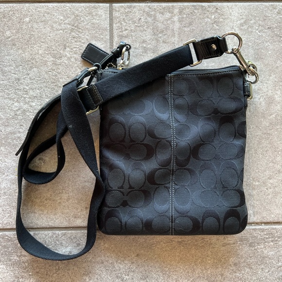 Coach | Bags | Coach Black Logo Crossbody Bag | Poshmark